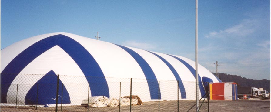 inflatable pavilion for storage - Pistelli Portugal - Rental and sale ...