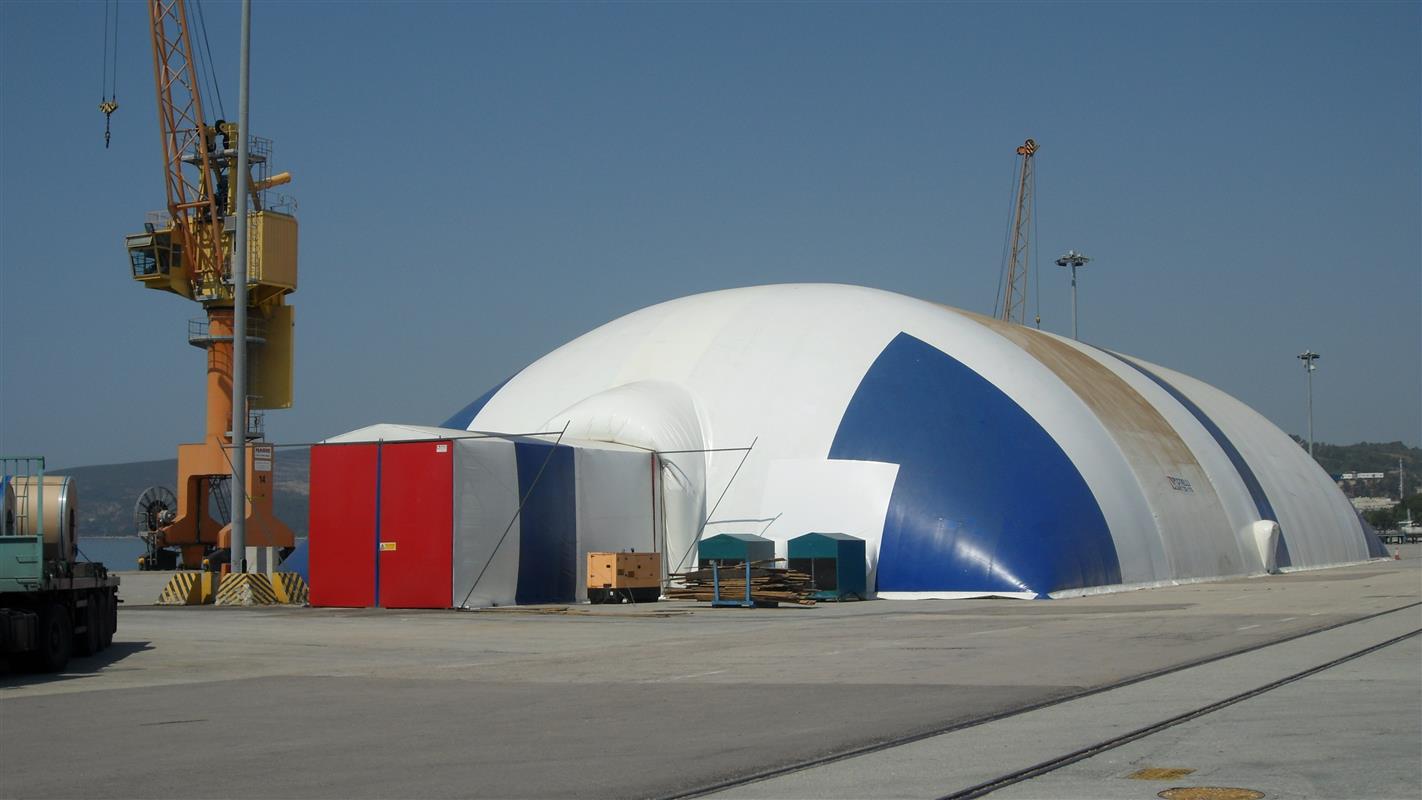 inflatable pavilion for storage - Pistelli Portugal - Rental and sale ...